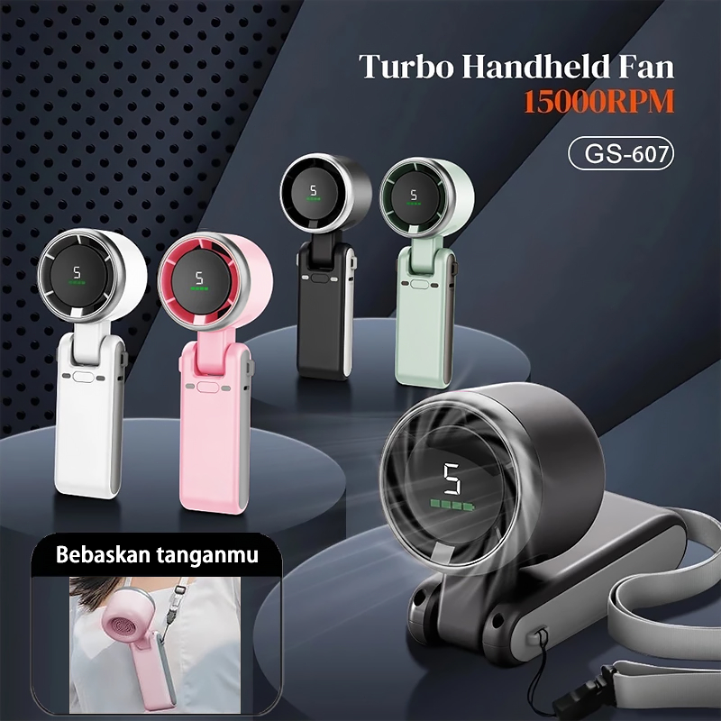 Jual Kipas Lipat Portabel Berkecepatan Tinggi Handheld Rechargeable ...