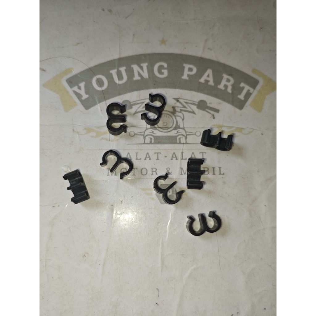 Jual Plastik Klem Selang Kabel Busi Pipa dll diameter 7mm Lubang 2 ...