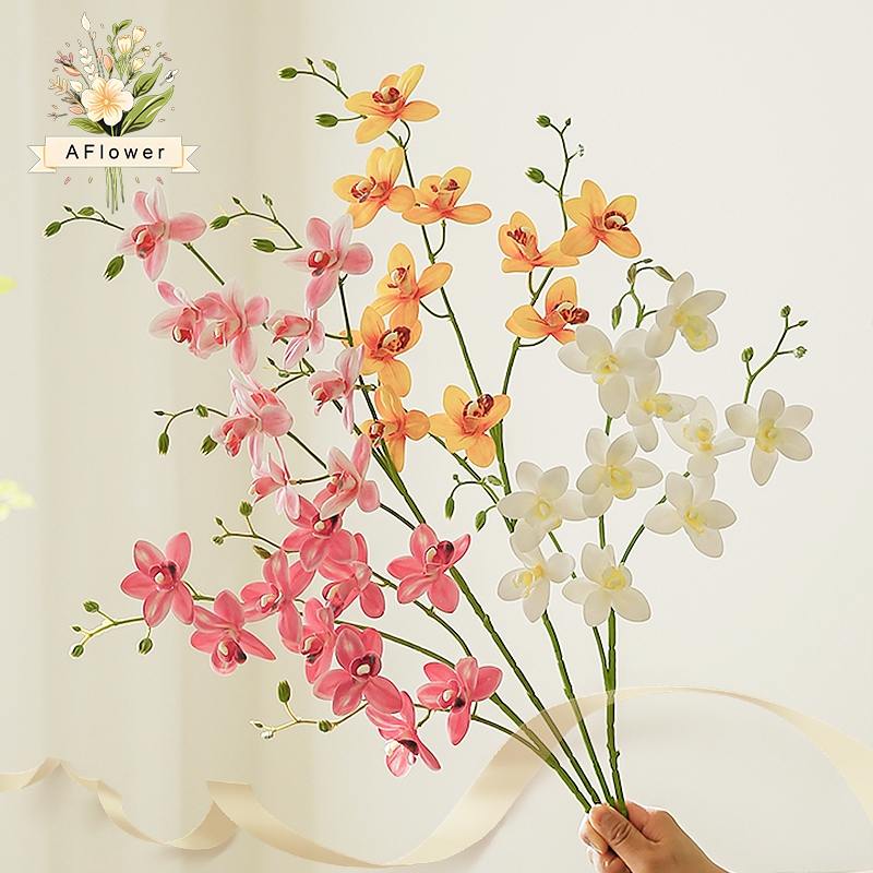 Jual Artificial Mini Bunga Anggrek Latex Artificial Flower Bunga Palsu ...