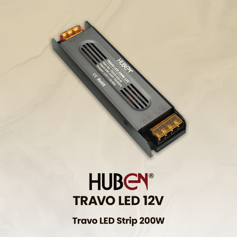 Jual HUBEN Travo TRAVO-200-W 12v | Travo LED Strip / RULAM-10 HUBEN ...
