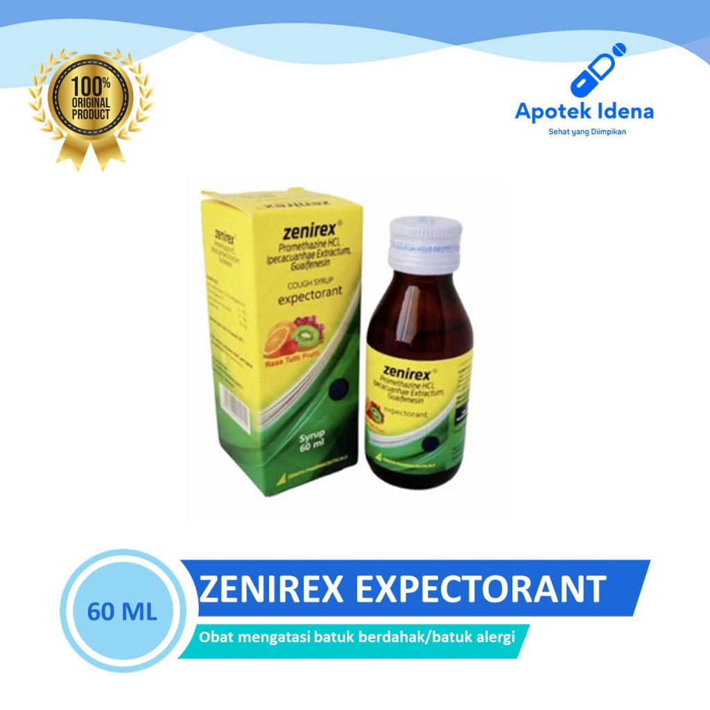 Jual ZENIREX EXPECTORANT Syrup 60ml - Sirup Obat Batuk Berdahak Obat ...