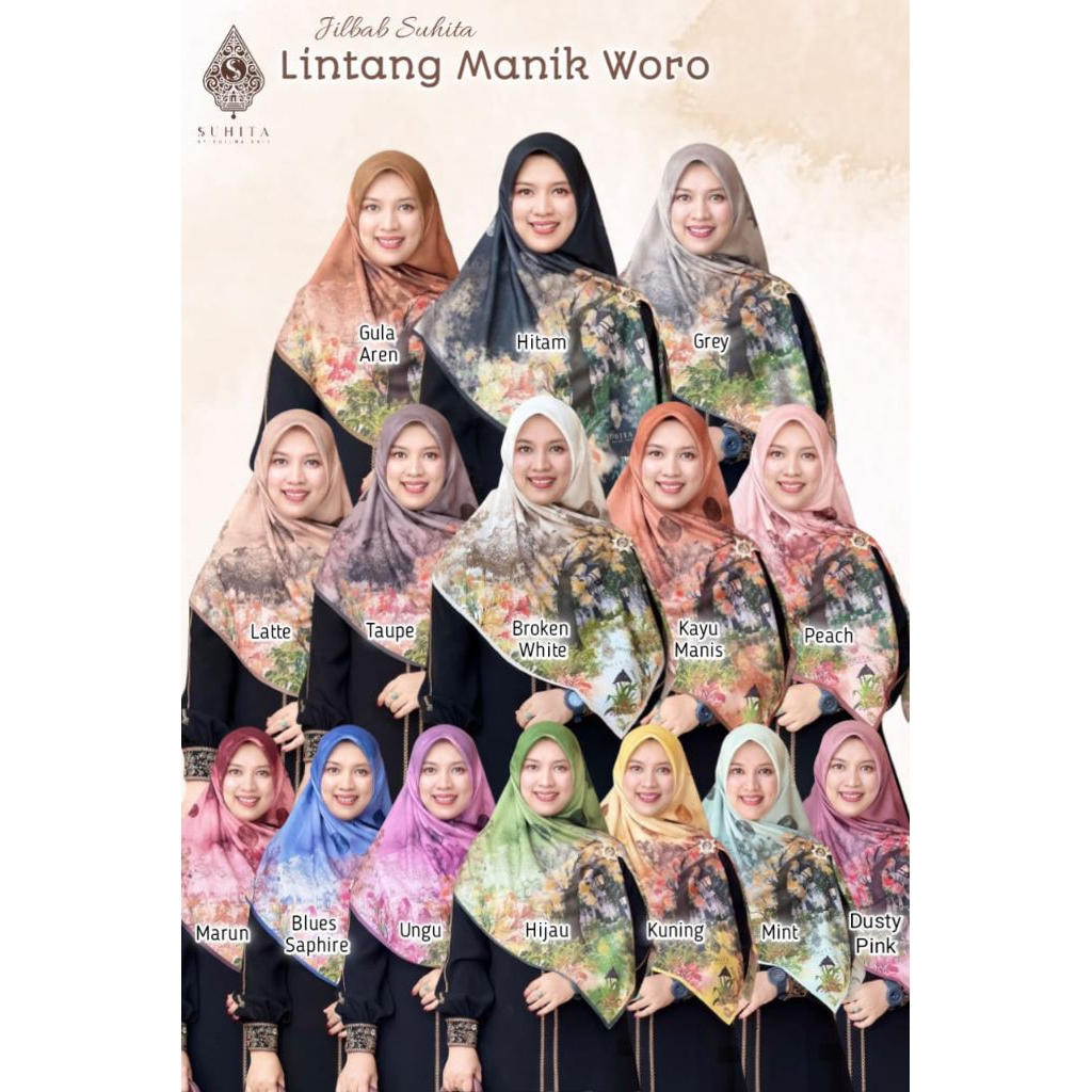 Jual Jilbab Lintang Manik Woro By Suhita Khilma Anis | Shopee Indonesia