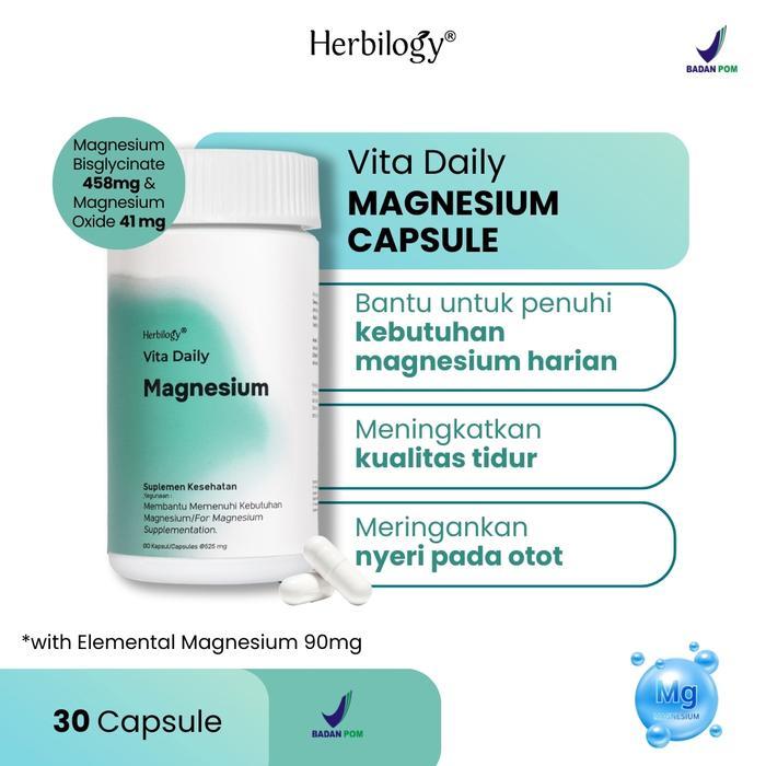 Jual Herbilogy Vita Daily Magnesium Magnesium Bisglycinate magnesium ...