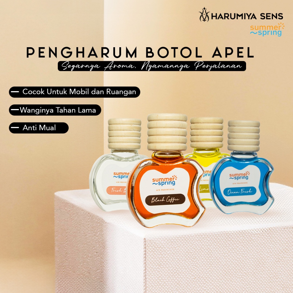 Jual Summer Spring Parfum botol apel / parfum mobil gantung / parfum ...
