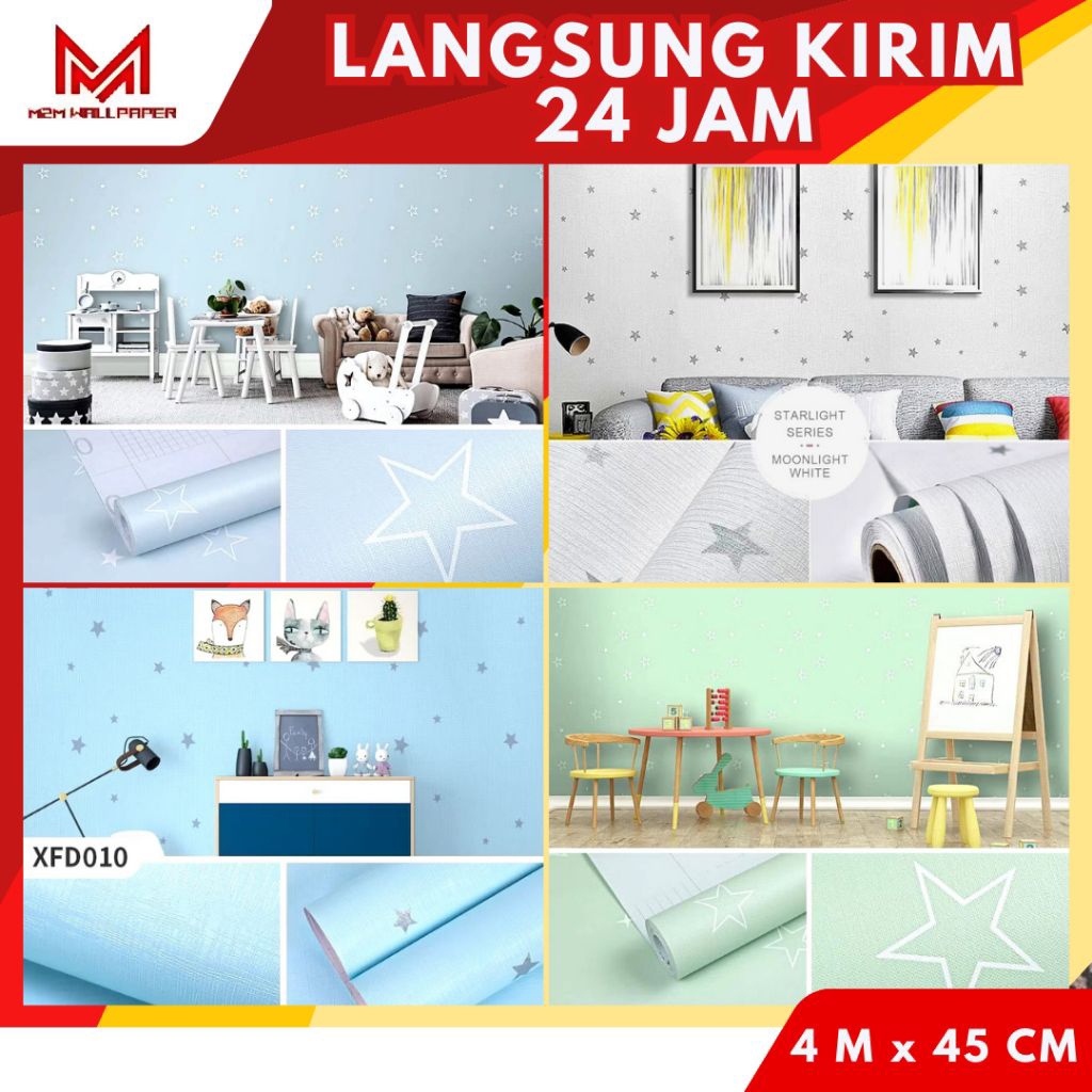 Jual Wallpaper Dinding Kamar Anak Aesthetic Wallpaper Dinding Karakter ...