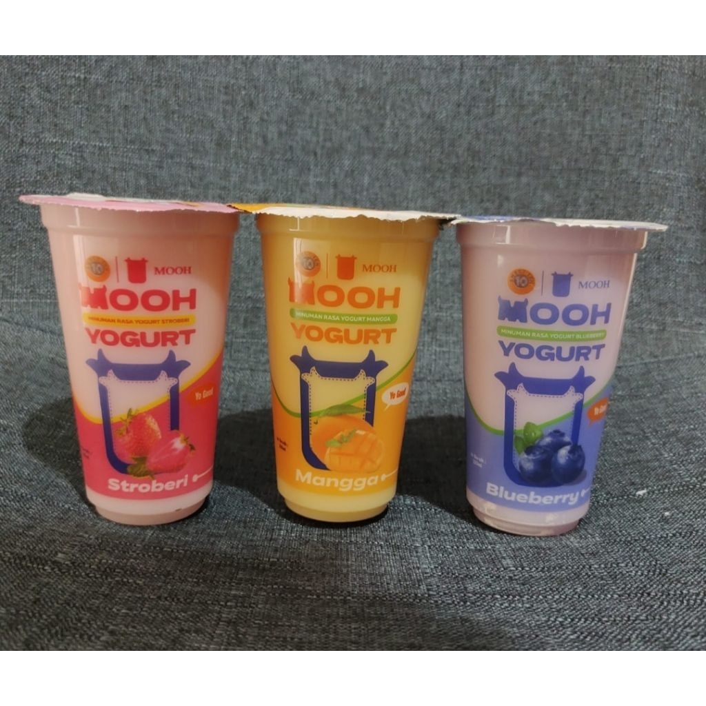 Jual Yogurt Mooh Gelas 220ML ( 12 Pcs ) | Shopee Indonesia
