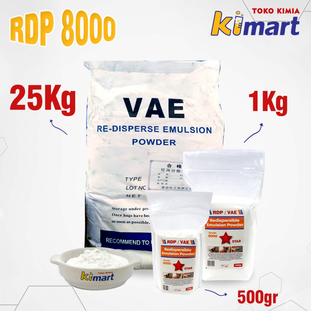 Jual RDP VAE Redispersible Polymer Powder Bahan perekat plester Aditif ...