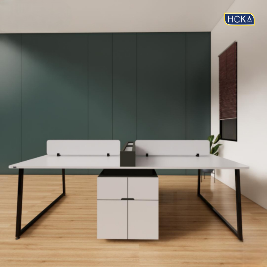 Jual Meja Kantor Meja Staff Modul HOKA HFH-S145 Plywood Finishing HPL ...