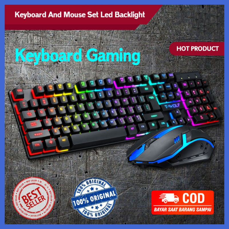 Jual [Set keyboard dan mouse]Kombo Keyboard & Mouse Gaming RGB ...