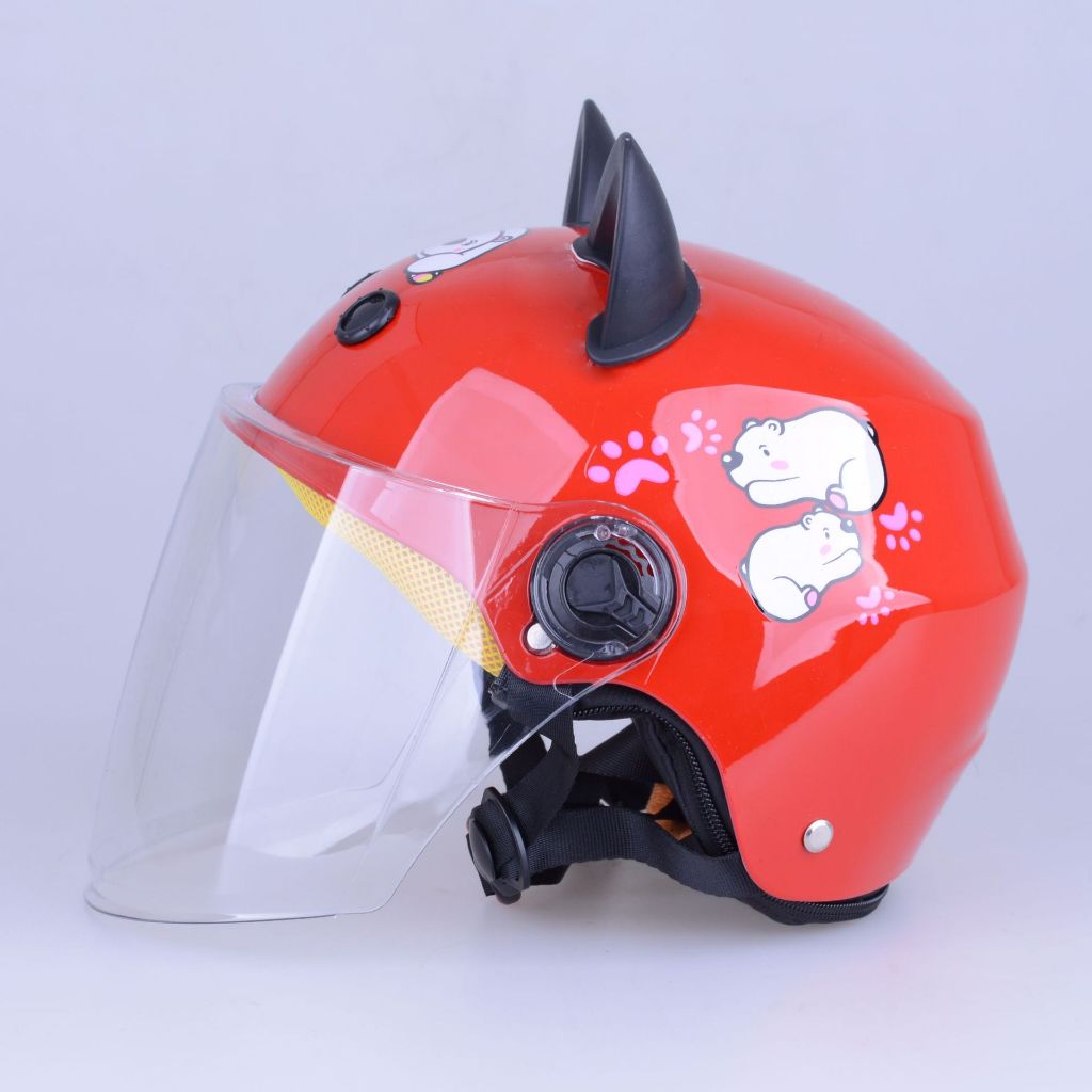 Jual Helm anak dengan telinga kucing, desain yang lucu | Shopee Indonesia