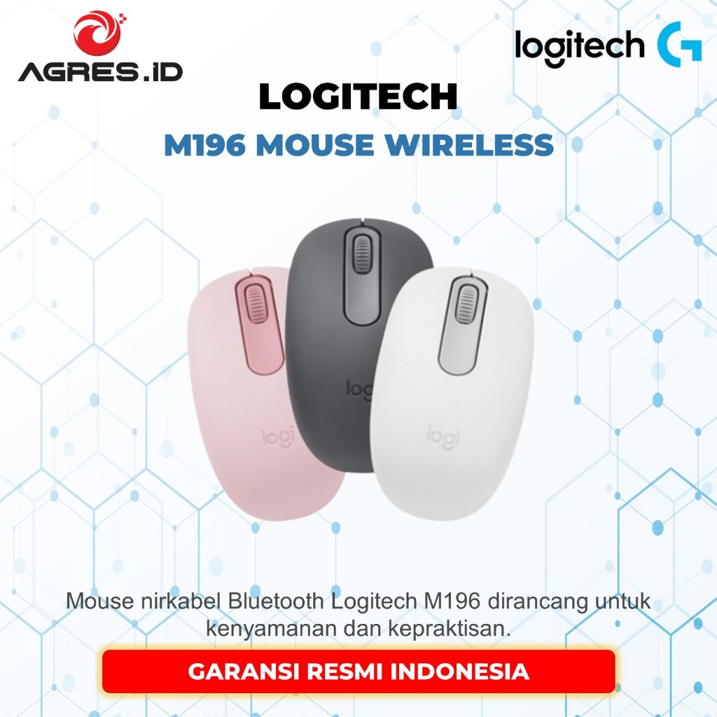 Jual Logitech M196 Mouse Wireless Bluetooth | Shopee Indonesia