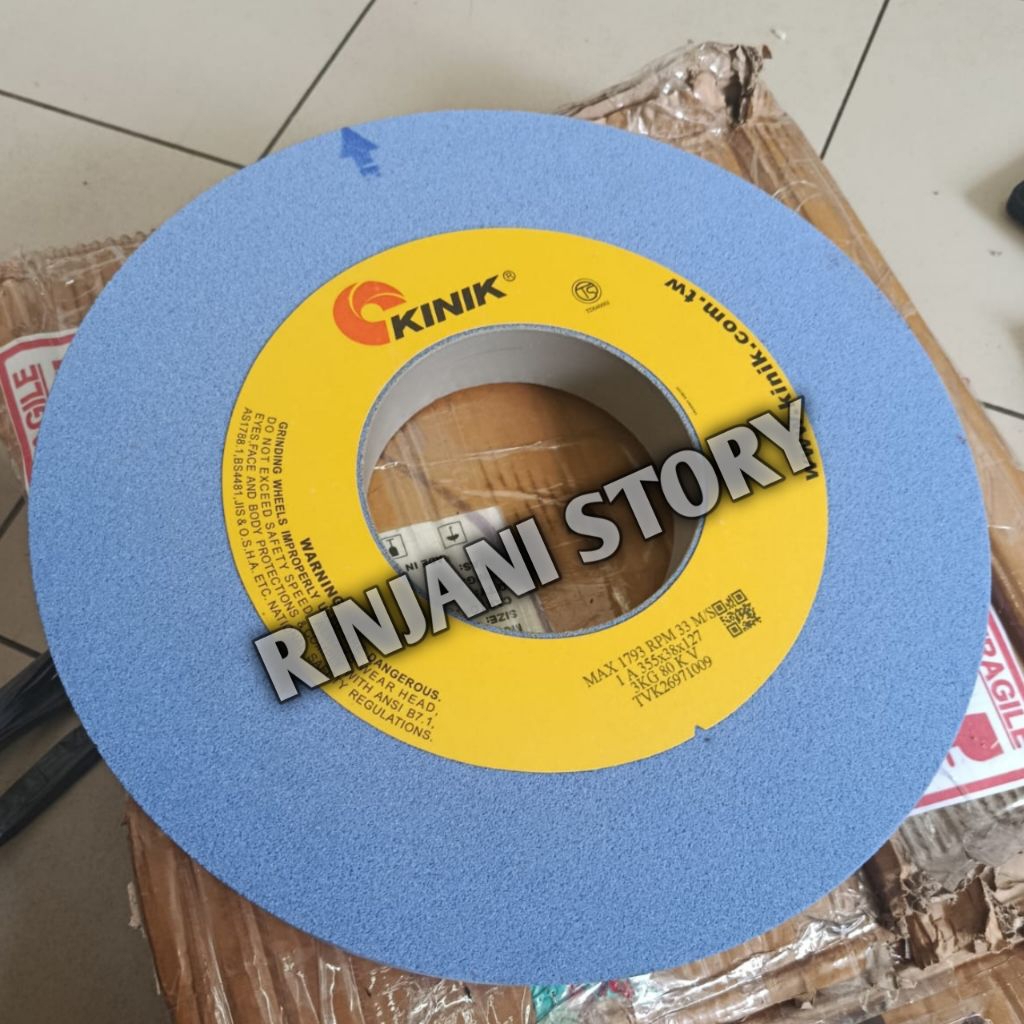Jual KINIK grinding whell 1A 355x38x127 . 00 3kg 60 JV gerinda biru 14 ...