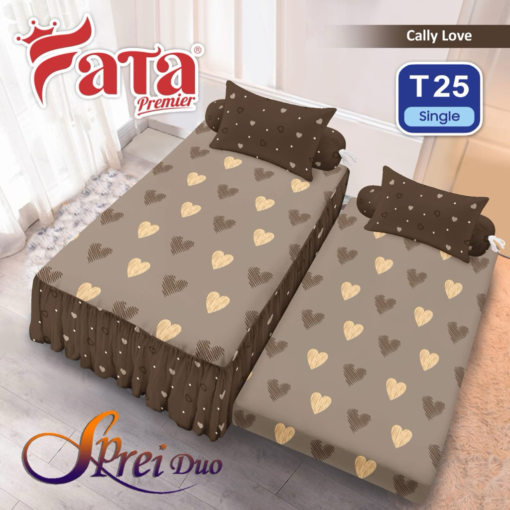 Jual FATA - Sprei Sorong 2in1 Motif Cally Love Ukuran Single 120x200 ...