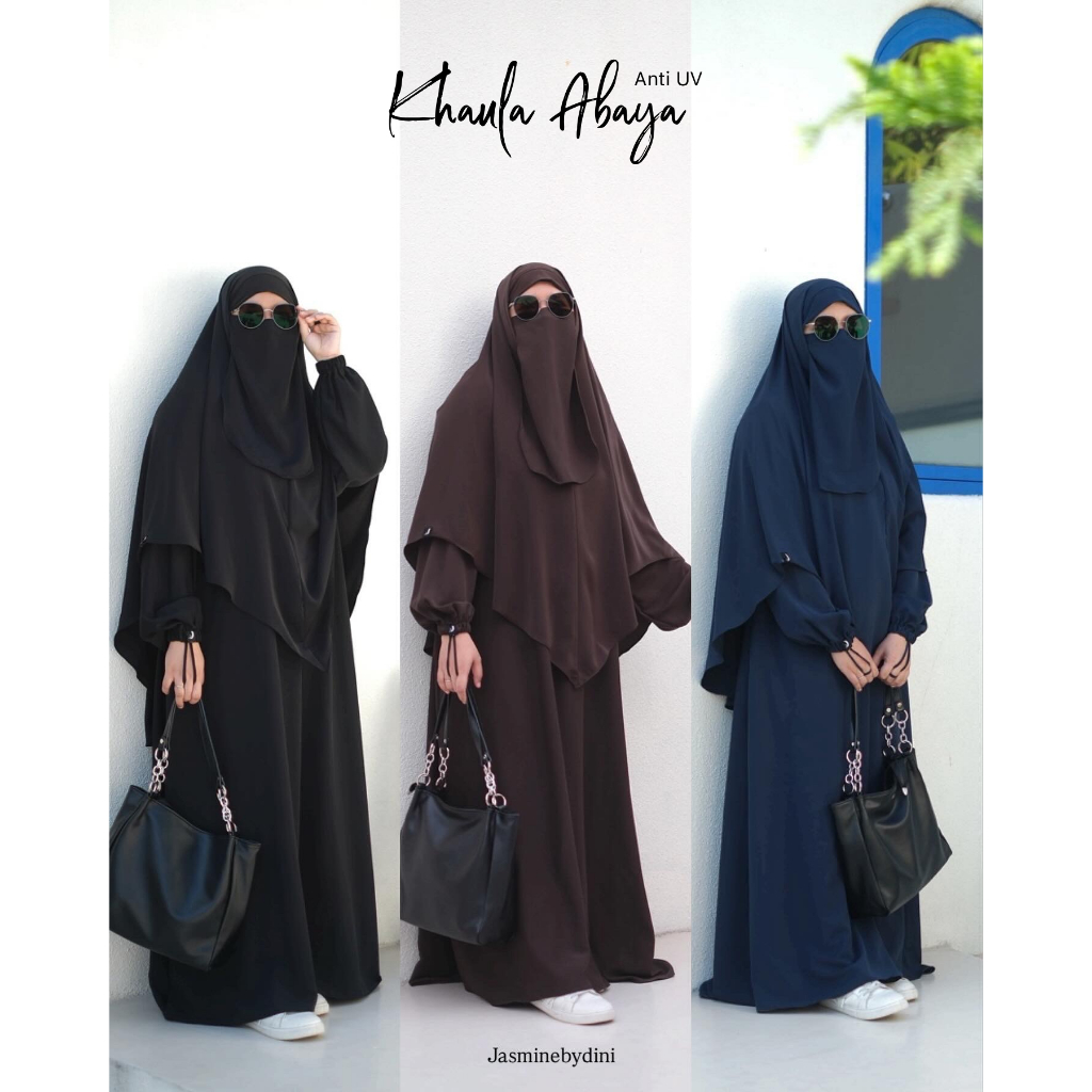 Jual Khaula Abaya [Abaya Saja] Marbella Anti UV | Shopee Indonesia