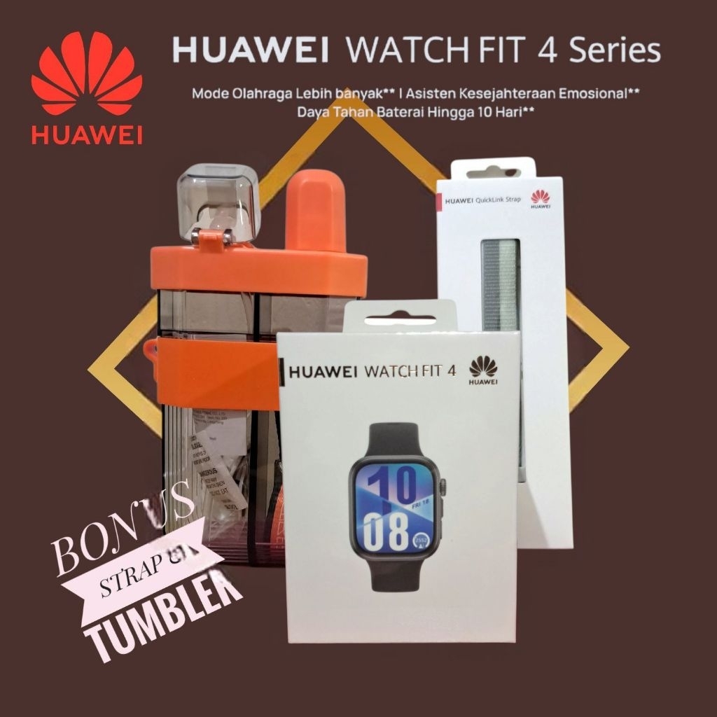 Jual Smartwatch HUAWEI Watch Fit 4 Smartwatch - Hitam | Shopee Indonesia