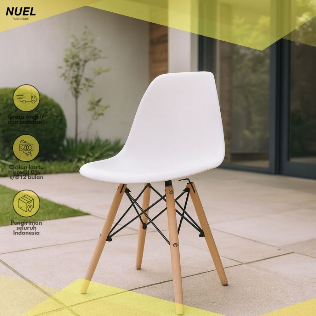 Jual NUEL Kursi Cafe Makan Teras Tamu Belajar Minimalis Milenial Modern ...