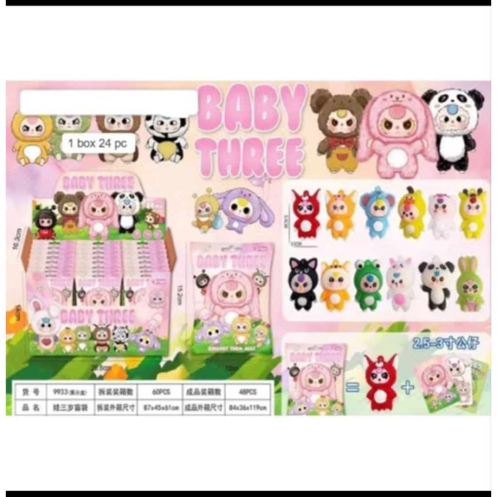 Jual blind box baby three satuan | Shopee Indonesia