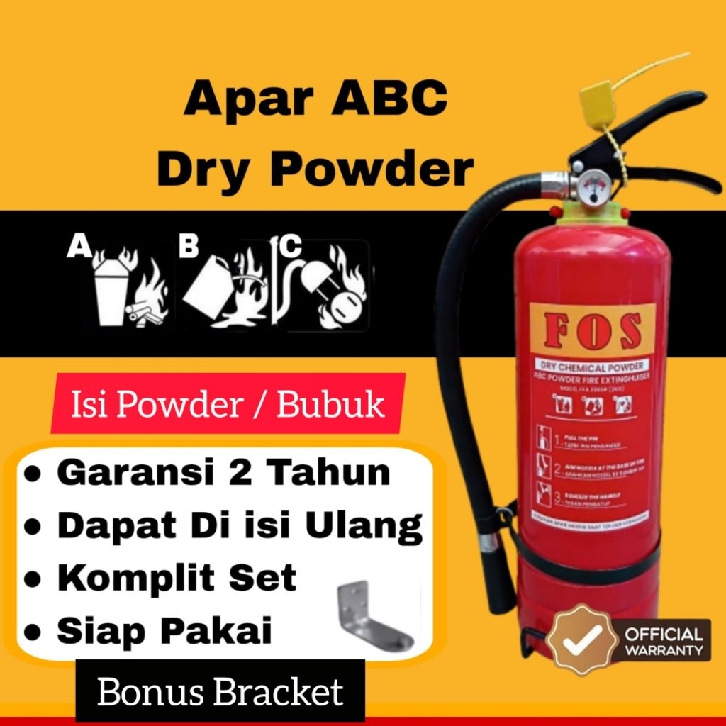Jual Apar Powder Bubuk ABC Tabung Alat Pemadam Api Ringan Pemadam ...