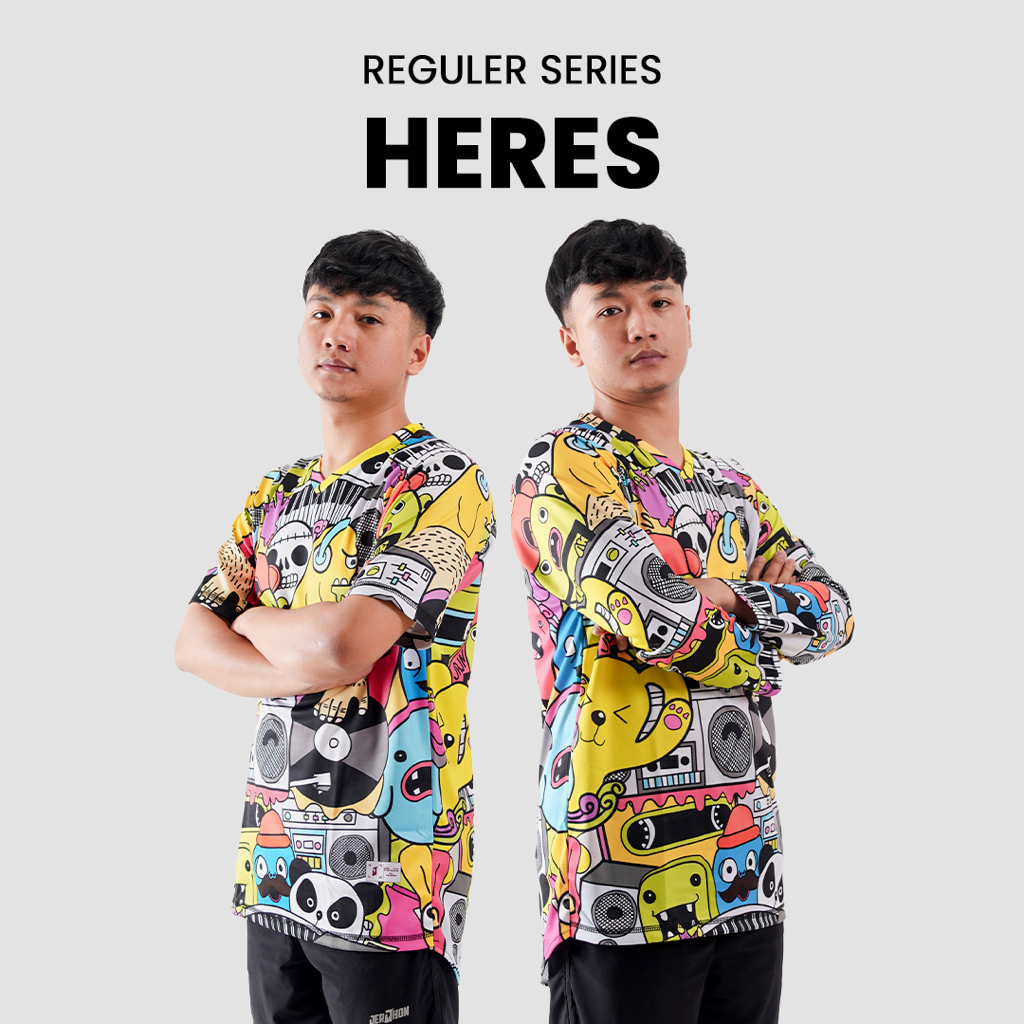 Jual Jerjhon Jersey Olahraga Sepeda Gowes Unisex - Heres | Shopee Indonesia