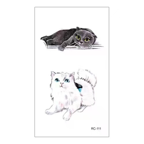 Jual Stiker hewan lucu. Tidak merusak kulit selama tujuh hari. Tato ...