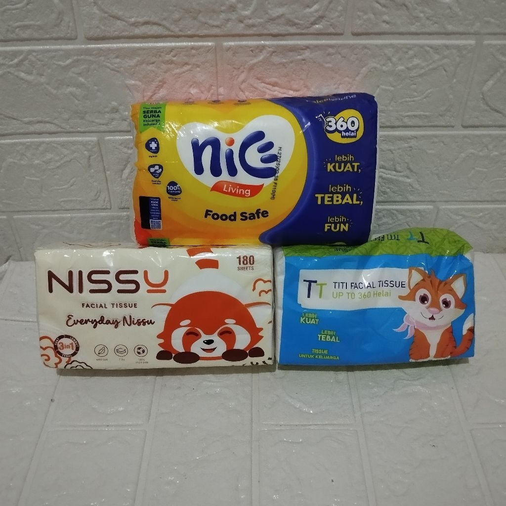 Jual Tissue Nice 360Helai Kemasan Baru, Tisu wajah Nice 360 Helai TT ...