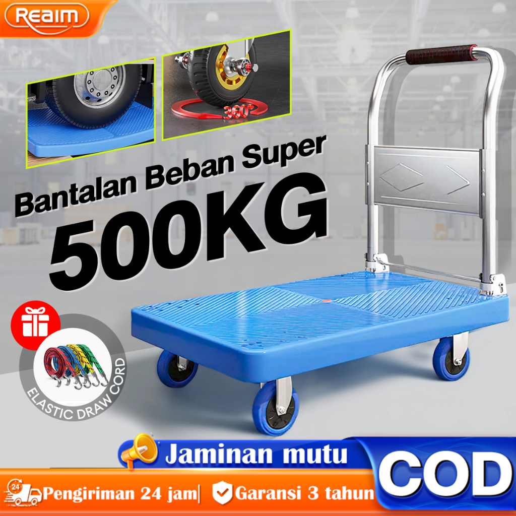 Jual Trolley Lipat 500Kg Silent Wheel - Angkut Galon Aqua/Gas, Gerobak ...