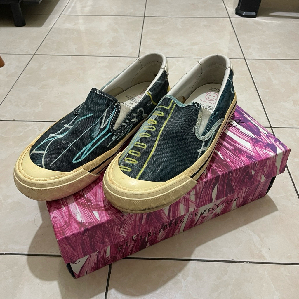 Jual Sepatu Compass x Jason Ranti Artwork 1 Preloved | Shopee Indonesia