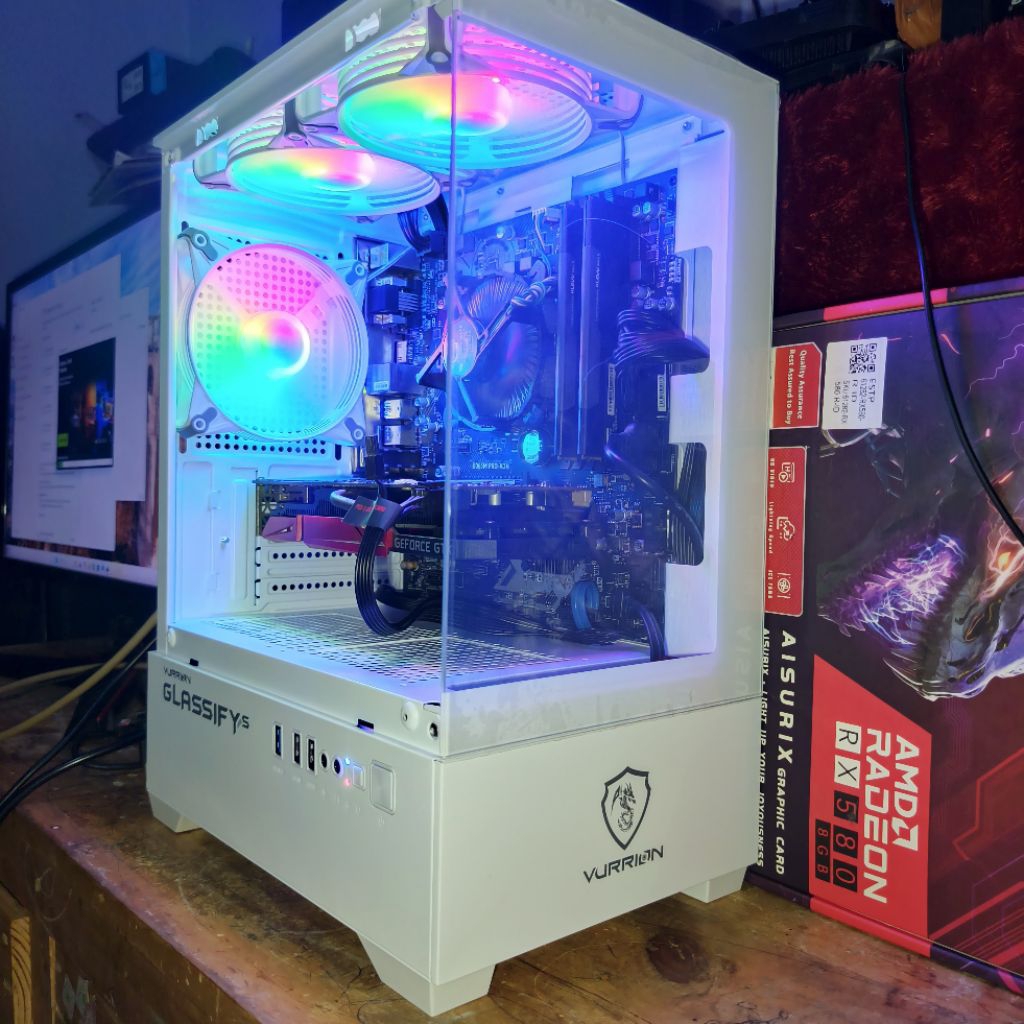 Jual PC Gaming Intel core i5 7500 With GTX 1050Ti 4GB RAM 16GB | Shopee ...