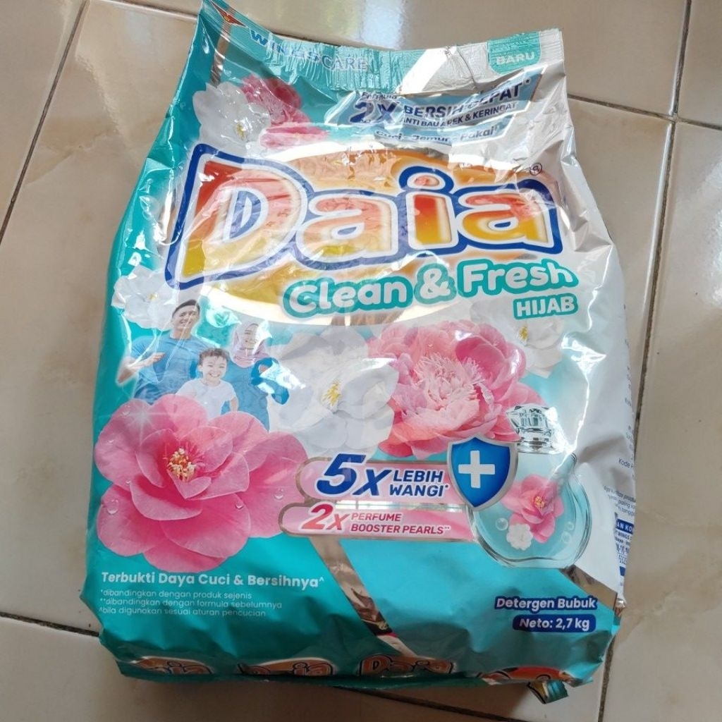 Jual Daia jumbo detergent bubuk 2700 gram daia 2,7 kg varian sesuai ...