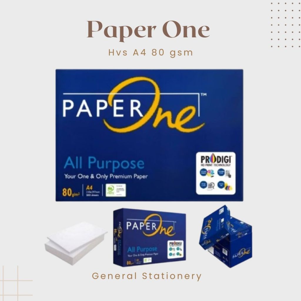 Jual Paper One Hvs A4 80gsm / Kertas HVS Paperone A4 80gr All Purpose ...