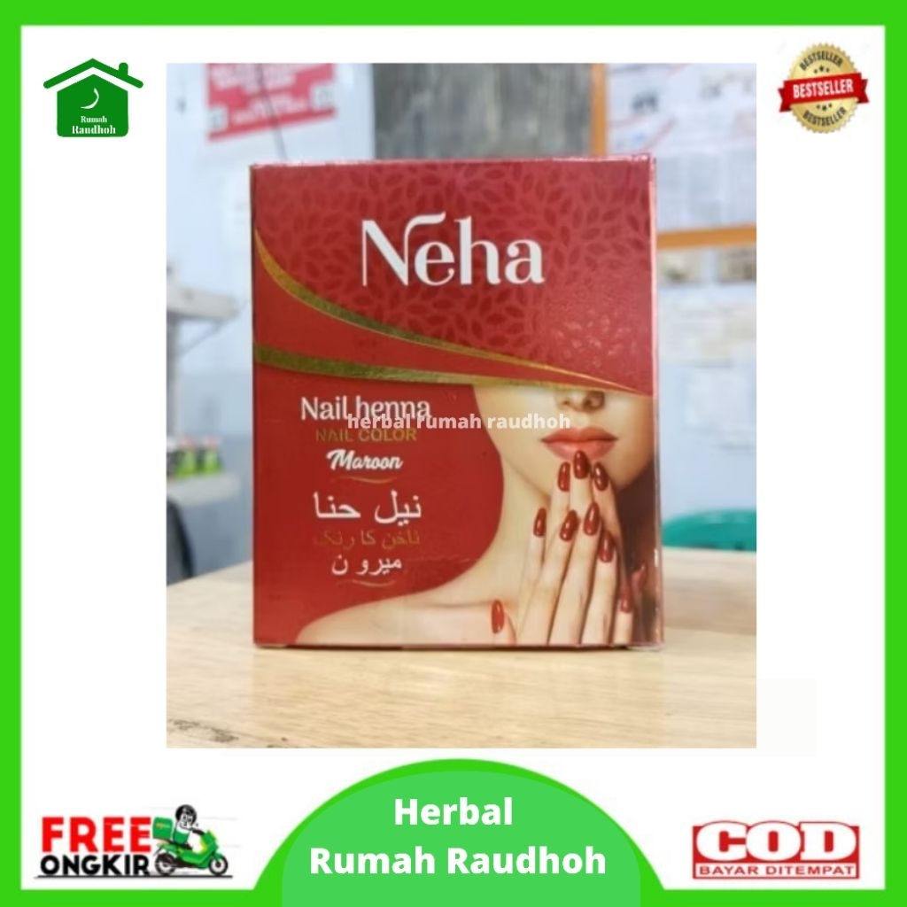 Jual NEHA NAIL HENNA ORIGINAL 1 KOTAK (12 PCS) ISI 10 GRAM - PACAR KUKU ...