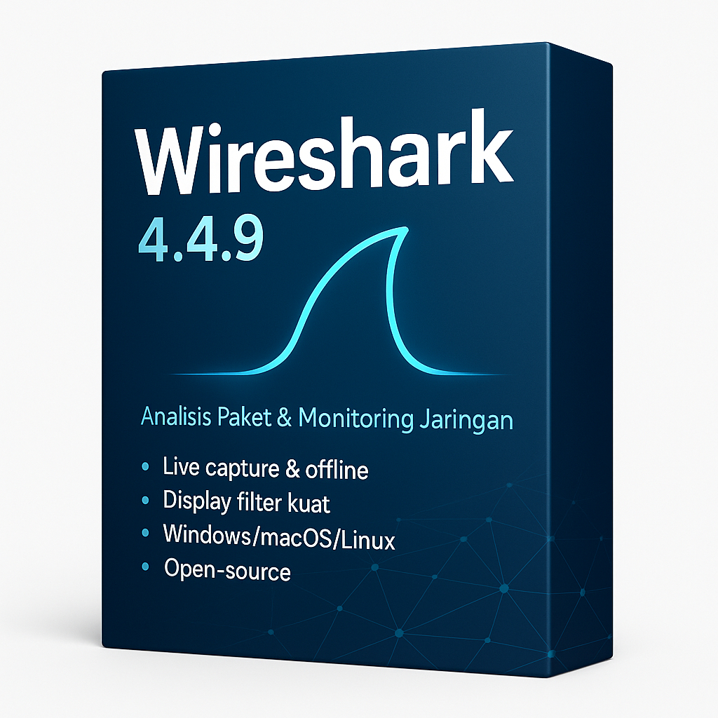 Jual Aplikasi Software Wireshark 4.4.9 – Analisis Paket & Monitoring Jaringan (Wind0ws/Mac/Linux ...