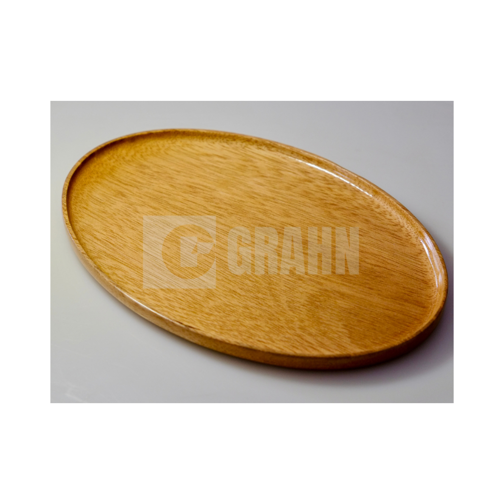 Jual wooden tray/nampan kayu oval 2 Kitchenware panjang 27,5cm | Shopee ...