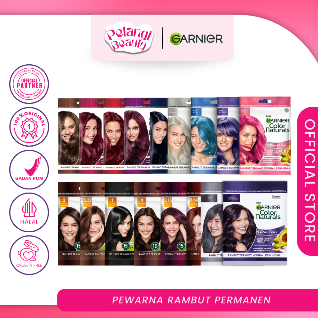 Jual Pelangi Beauty - GARNIER Hair Color Naturals Ultra Color 20gr+20m ...