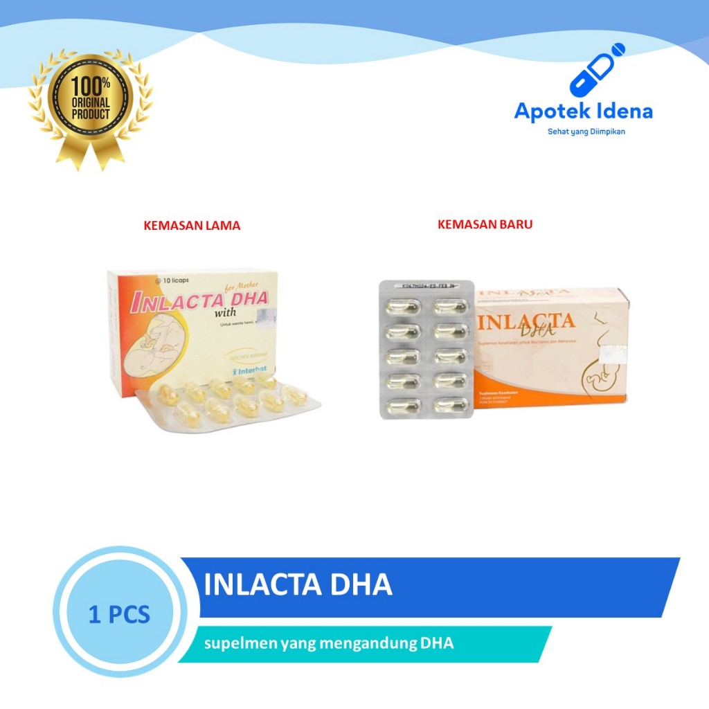 Jual INLACTA DHA Kapsul Isi 30 Suplemen Vitamin Ibu Hamil Dan Ibu ...