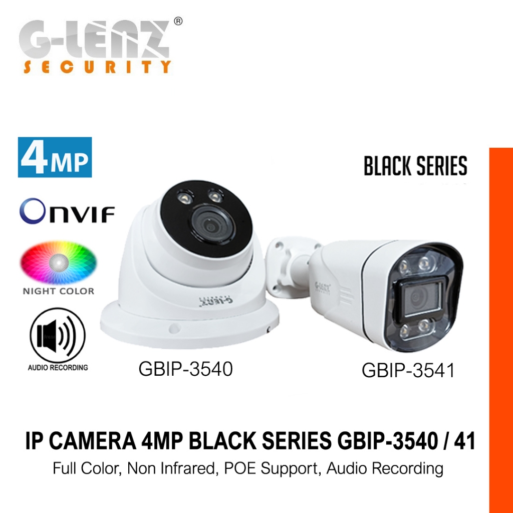 Jual GLENZ CCTV IP CAMERA 4MP (NON WIFI) BLACK SERIES FULL COLOR ...