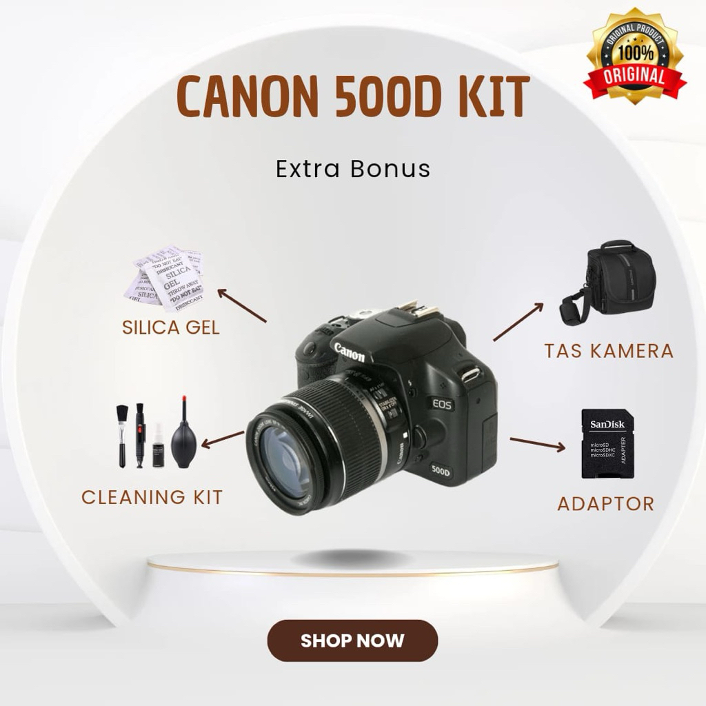 Jual CANON 500D KIT 18 55mm SIAP PAKAI | Shopee Indonesia