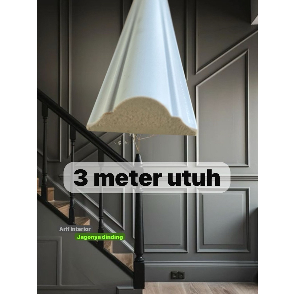 Jual list molding pvc 4cmx3meter CANDI bahan pvc premium | Shopee Indonesia