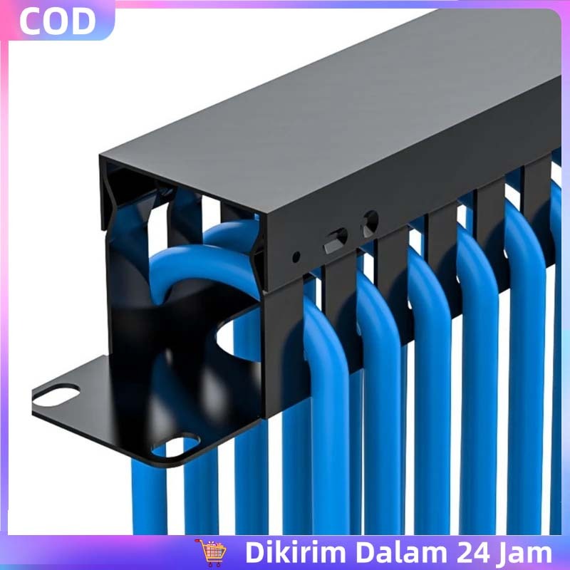 Jual Cable Organizer Rack Server 1U 19 inch Kabel Management Besi untuk ...