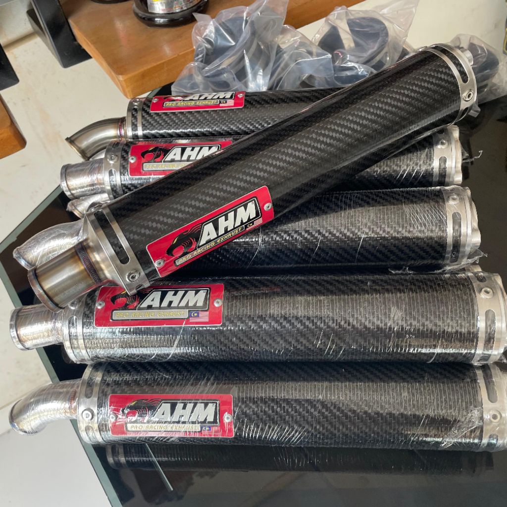 Jual KNALPOT AHM CARBON 2T ORIGINAL 30CM | Shopee Indonesia
