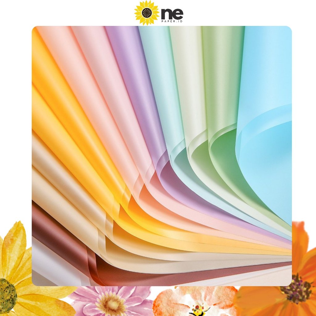 Jual One Paper - Flower Wrapping Paper Kertas Buket Bunga Polos Korea ...