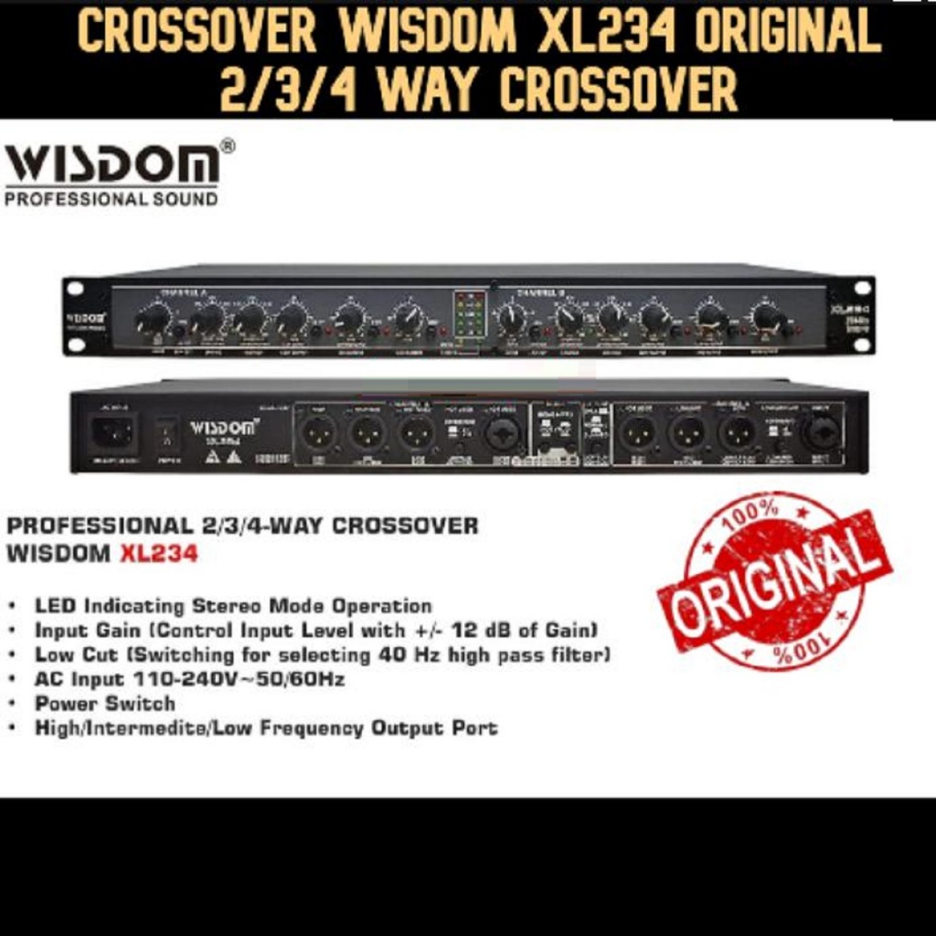 Jual Crossover WISDOM XL234 XL 234 Original 2 Way 3 Way 4 Way | Shopee ...