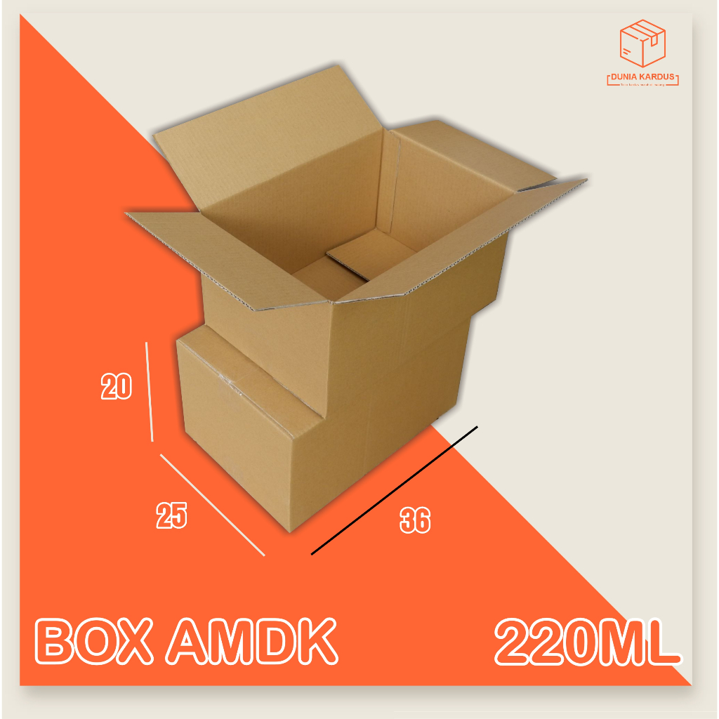 Jual BOX AMDK (220ML) 36x25x20 cm / box sembako / box air mineral/box ...