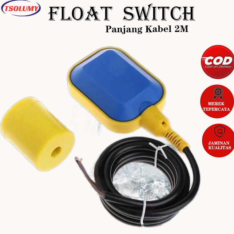 Jual Tsolumy Otomatis Pompa Celup Float Switch 2 Meter Cabel Spare Part ...