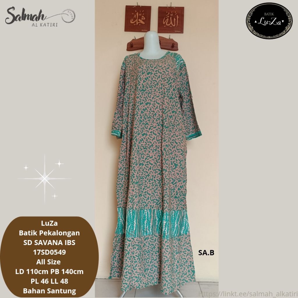 Jual Daster LuZa Batik Pekalongan SD SAVANA IBS (B) | Shopee Indonesia