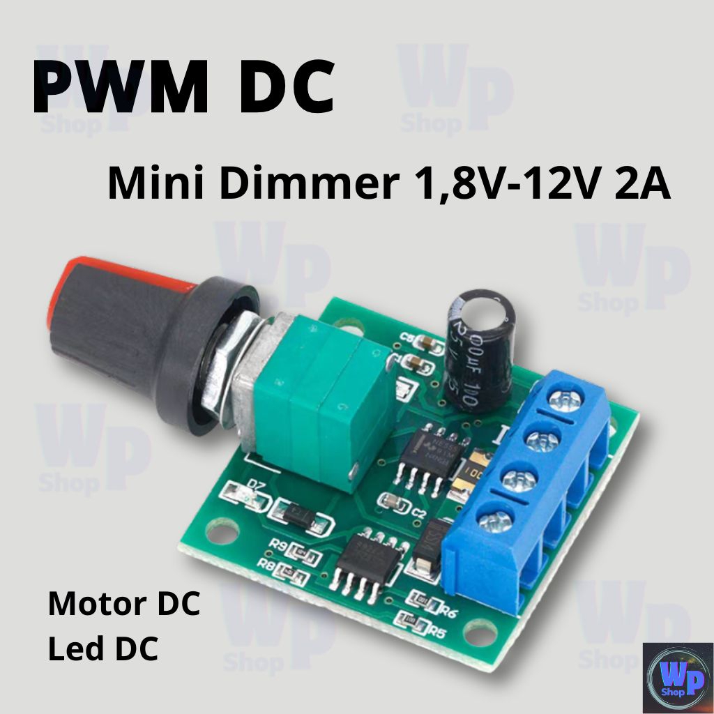 Jual PWM DC Motor Speed Controller 1.8V-12V 2A Mini Dimmer ...