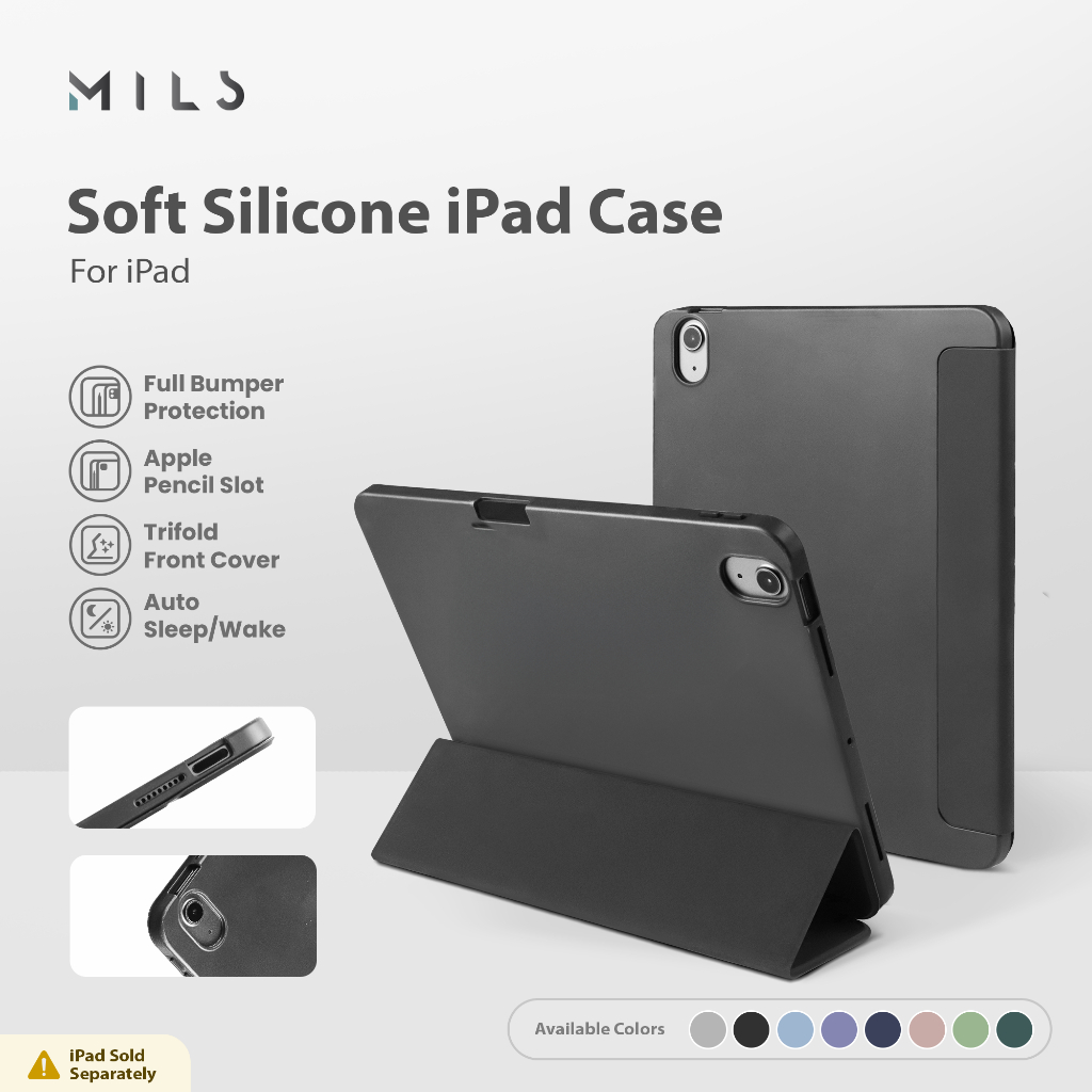 Jual Mils Technologies Soft Silicone iPad Case / Cover Pro 12.9 Air 13 ...