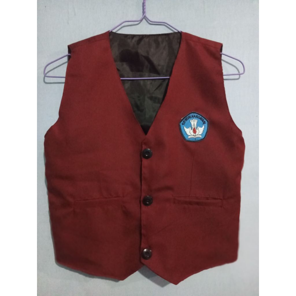 Jual Setelan Rompi SD Lapis Puring / Gratis Logo Bordir / Rompi anak Tk ...