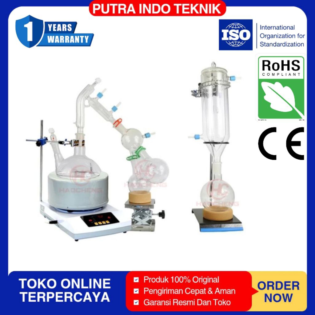 Jual HSPD-01B 2L Shortpath distillation short path stirring heating mantle | Shopee Indonesia