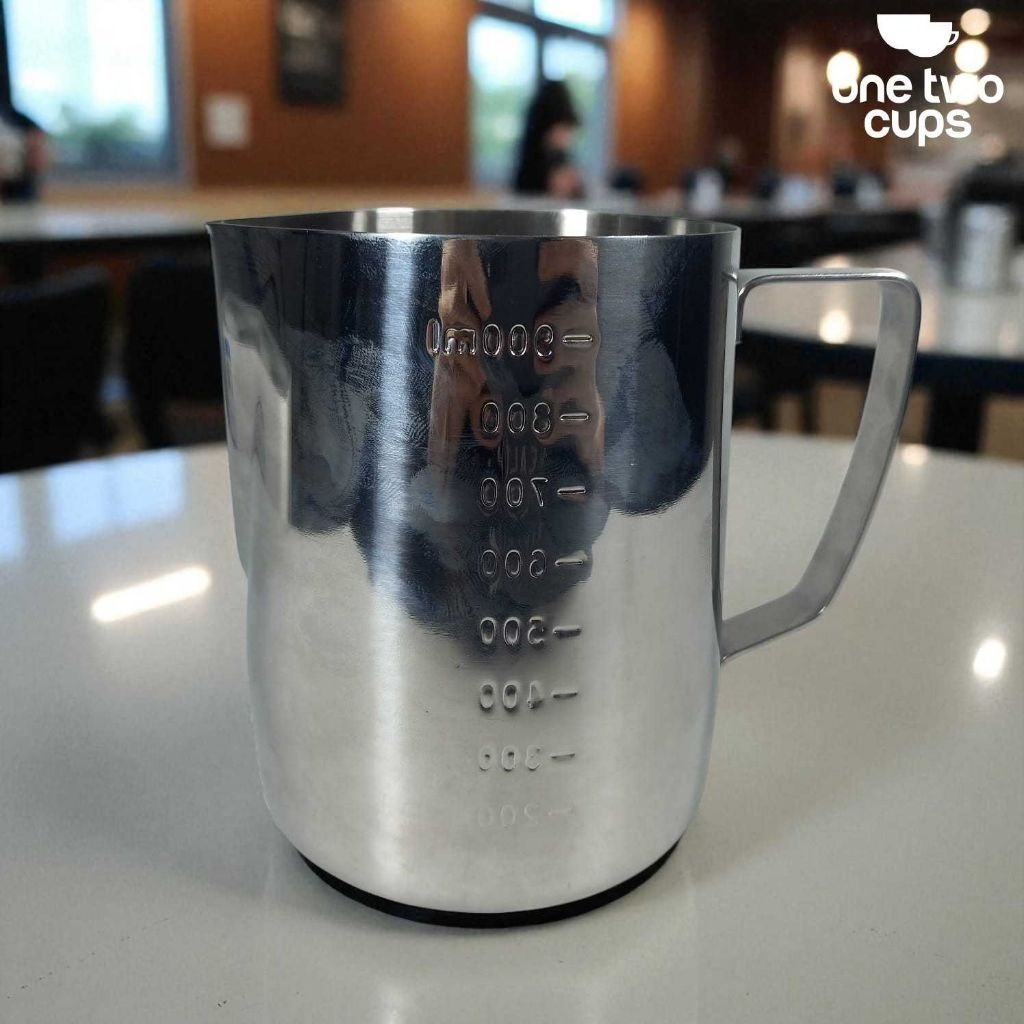 Jual One Two Cups Milk Jug Kopi Espresso Latte Art Stainless Steel ...